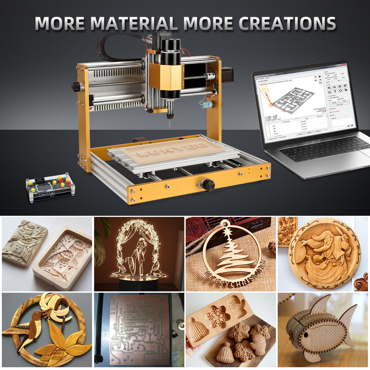 LUNYEE 3018 Pro MAX CNC Router Machine 500W All-Metal – Lunyee CNC ...