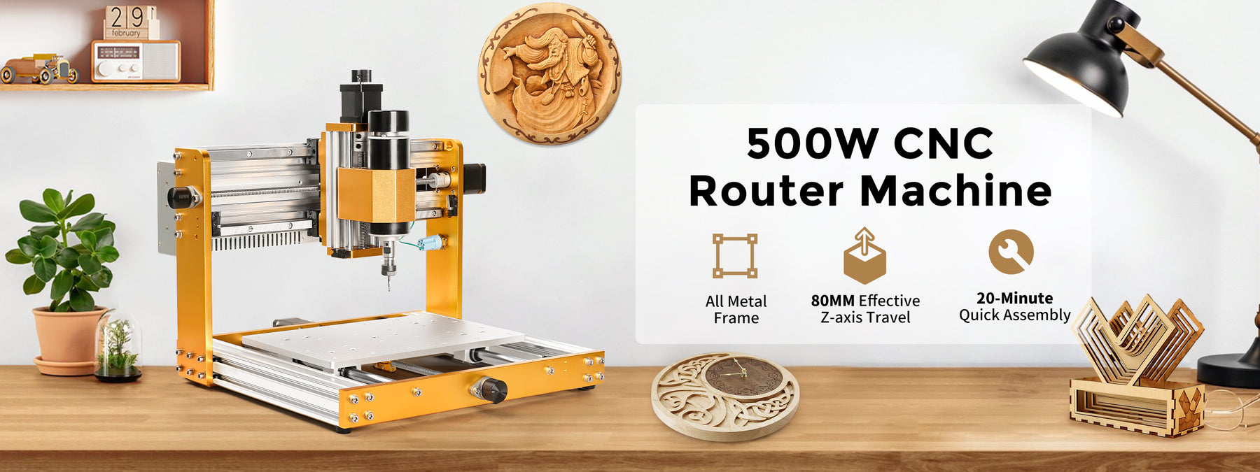 Lunyee CNC丨Desktop CNC Router Machine & Laser Engraver