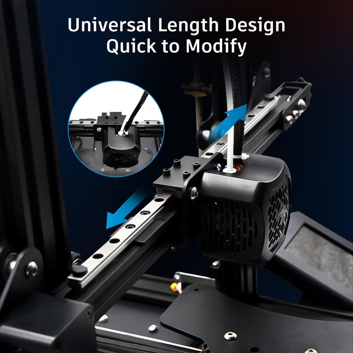 LUNYEE MGN12H Linear Guide Rail 12mm with 2pcs MGN12H Carriage Block