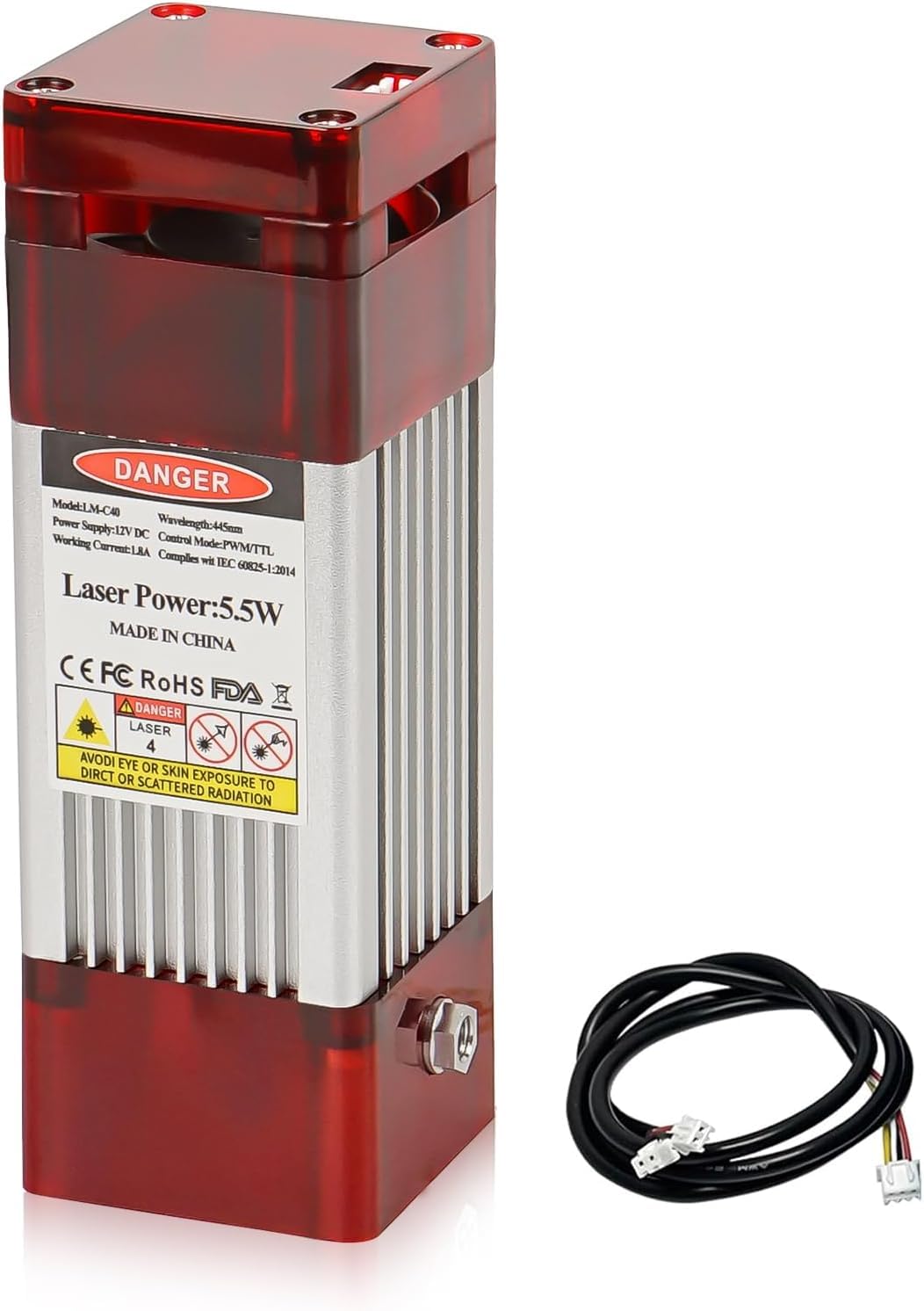 LUNYEE LED Module, 5.5W Optical Output Power 12V LED Cutter Module w/A