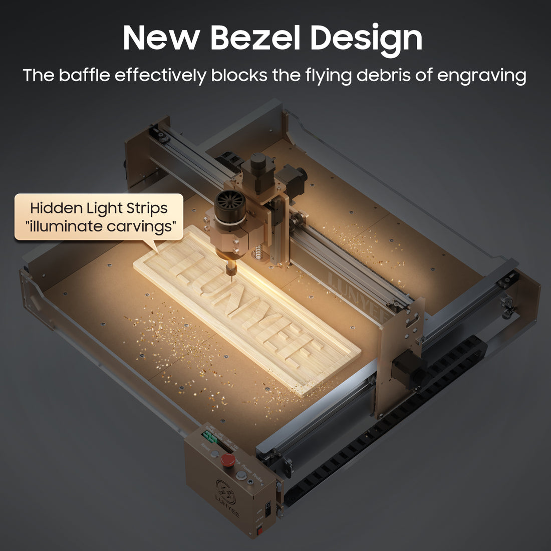 LUNYEE 4040 Pro CNC Machine 100W All-Metal CNC Router – Lunyee CNC ...