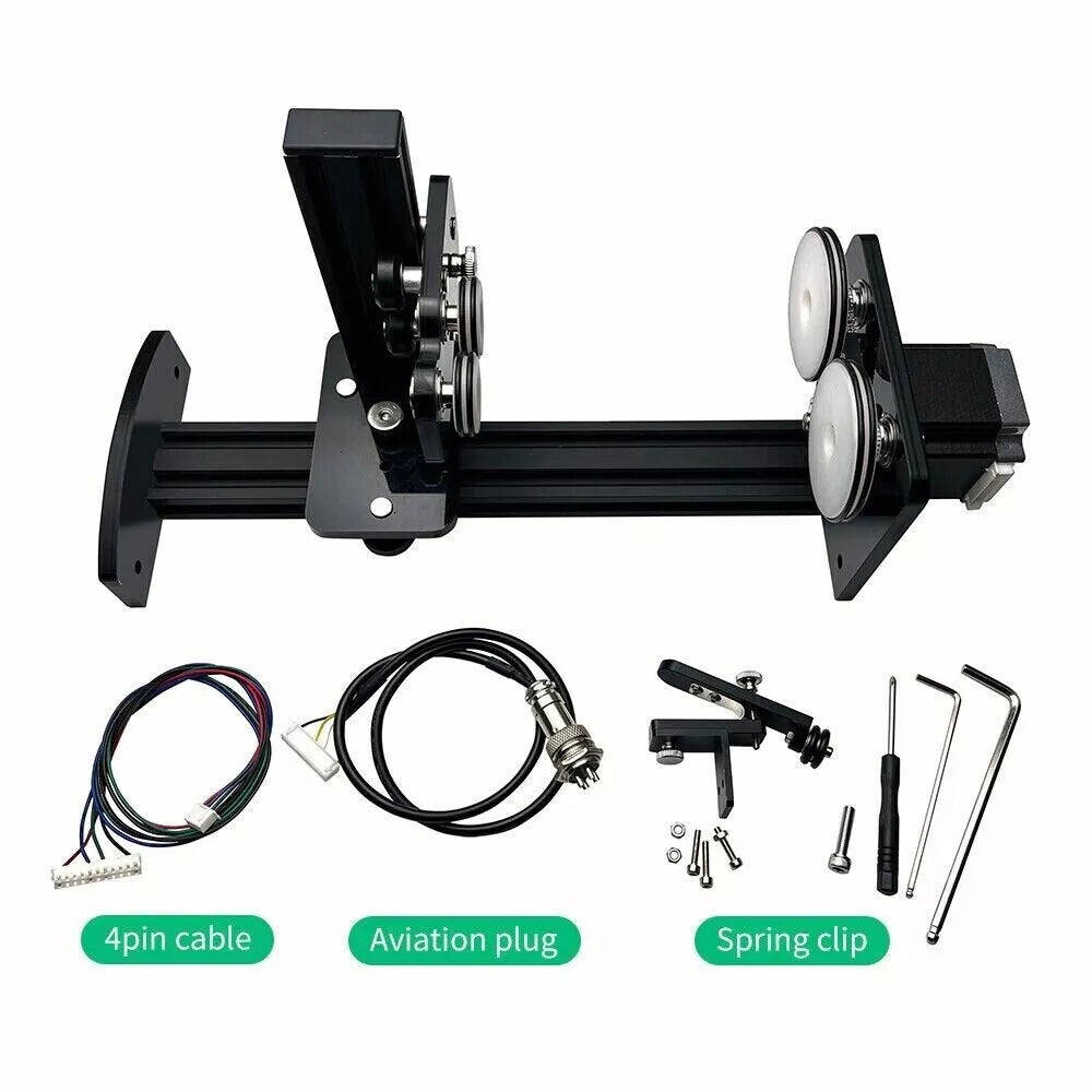 LUNYEE Laser Roller Rotary Axis Engraver Attachment for Column Laser E
