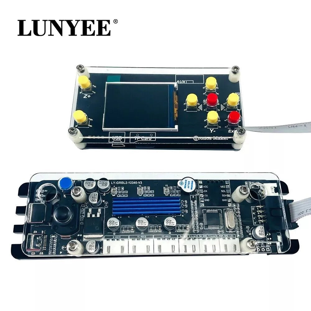 LUNYEE GRBL 32 bit 2-Axis Control Board Integrated Driver with Offline