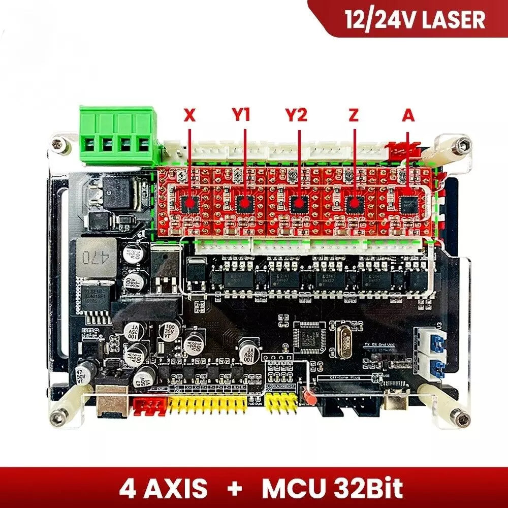 GRBL 4-Axis Stepper Motor Driver Controller For CNC Router Laser Engra
